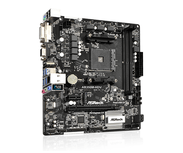 华擎科技 > AB350M-HDV